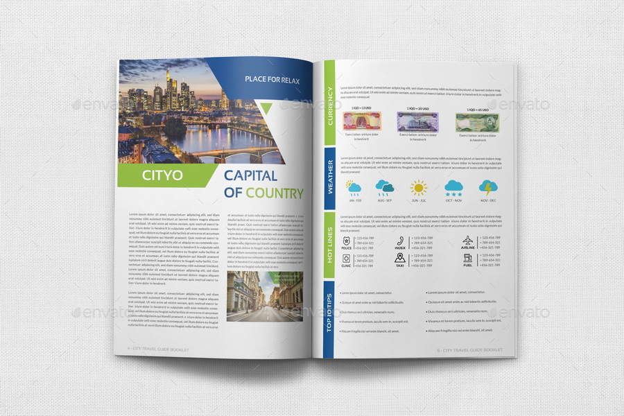 Travel Guide Template, Print Templates | GraphicRiver