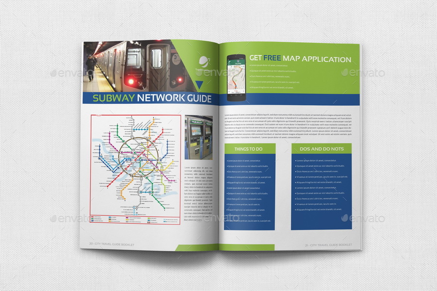 Travel Guide Template, Print Templates | GraphicRiver