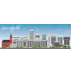 Springfield Skyline with Gray Buildings and Blue Sky, Vectors ...