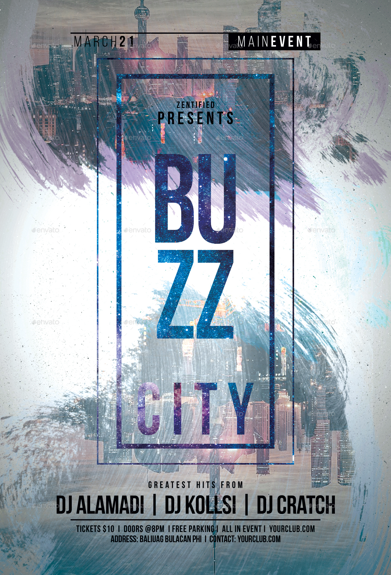 Buzz City Flyer, Print Templates | GraphicRiver