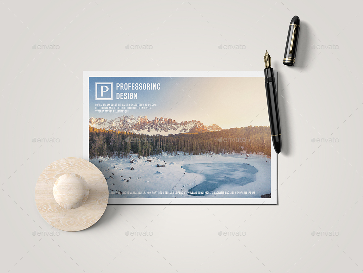 8x5.5 Postcard / Greeting Card Mock-Up, Graphics | GraphicRiver
