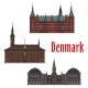 Historic Buildings And Architecture Of Denmark, Vectors | GraphicRiver