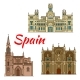 Historic Buildings And Architecture Of Spain, Vectors | GraphicRiver