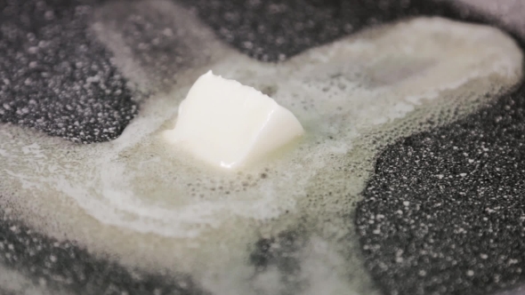 Butter Being Heated In a Pan, Stock Footage | VideoHive