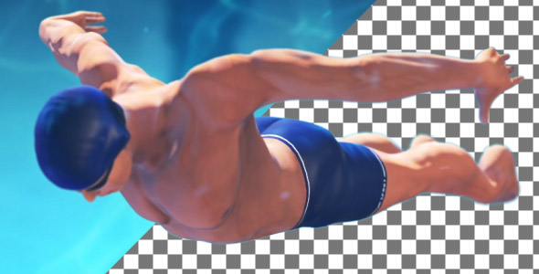 Butterfly Swimming Animation, Motion Graphics | VideoHive