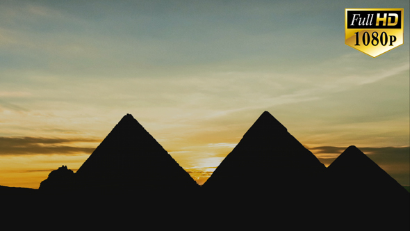 Pyramids Sunset, Stock Footage | VideoHive