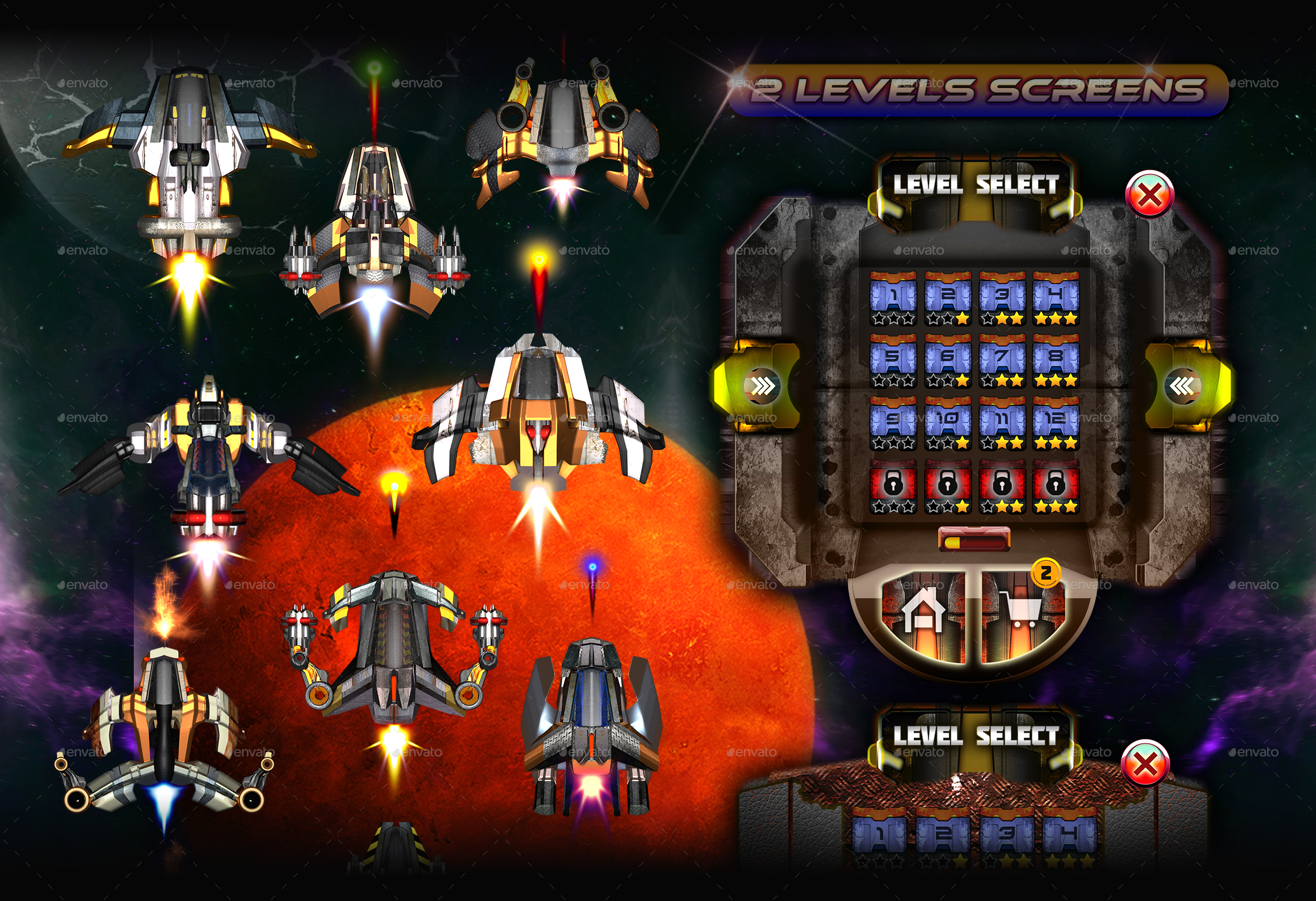 Space Jam Space Shooter Complete Pack, Game Assets | GraphicRiver