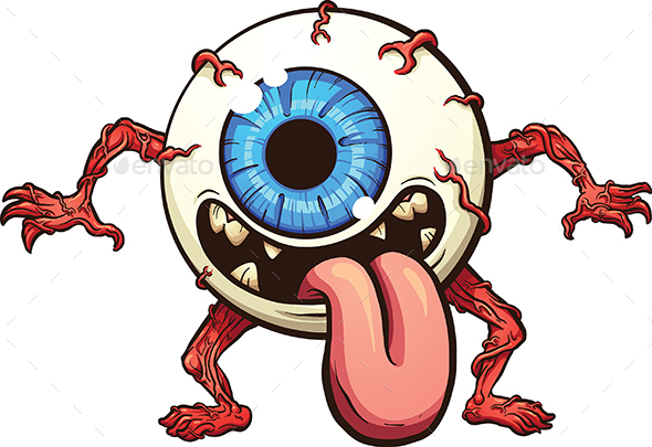 Eyeball Monster by memoangeles | GraphicRiver