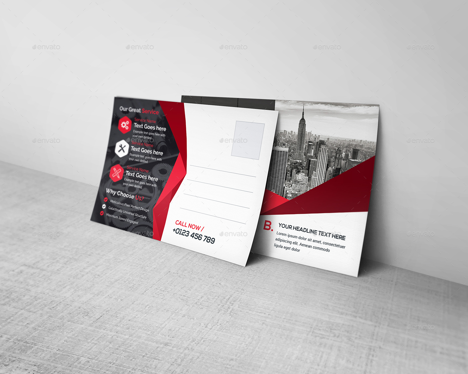 Postcard Template, Print Templates | GraphicRiver