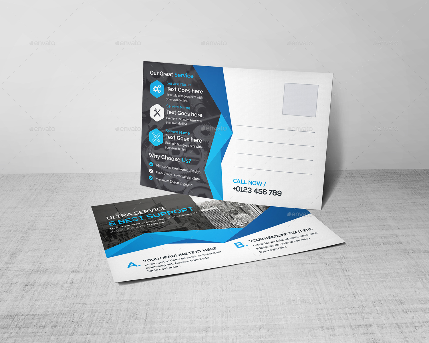 Postcard Template, Print Templates | GraphicRiver