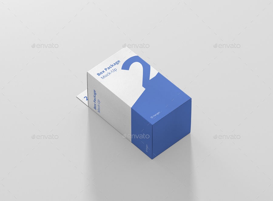 Package Box Mockup - Rectangle with Hanger, Graphics | GraphicRiver