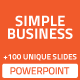 Simple Business PowerPoint Presentation Template, Presentation Templates