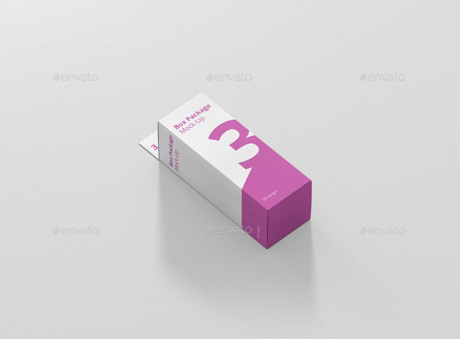 Package Box Mock-Up - Small Rectangle with Hanger, Graphics | GraphicRiver