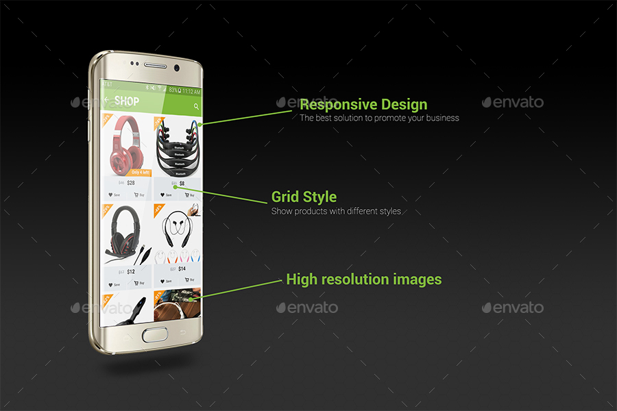 Android Smartphone Mockup, Graphics | GraphicRiver