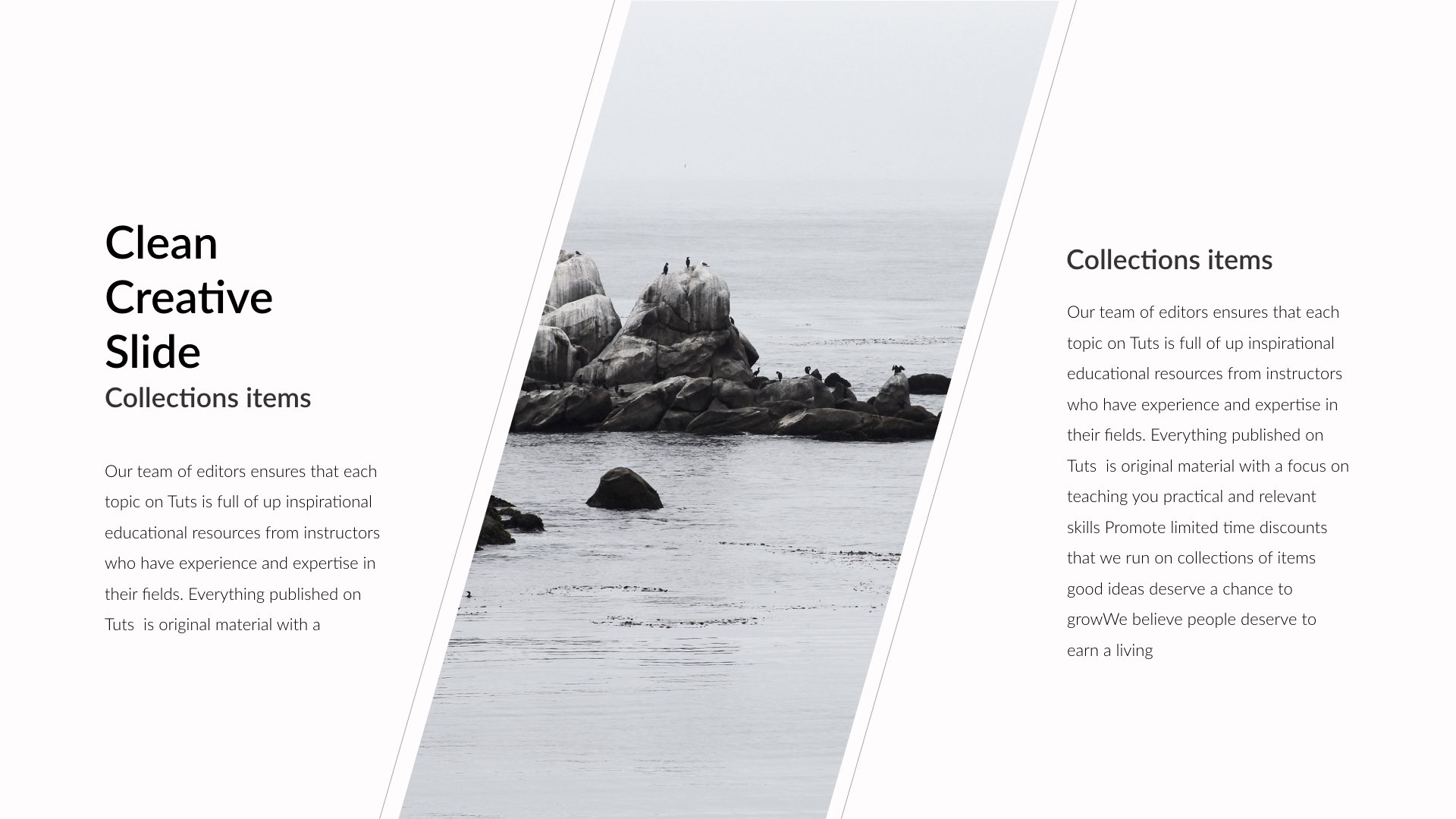 Diagonal - Clean & Creative Keynote Template, Presentation Templates