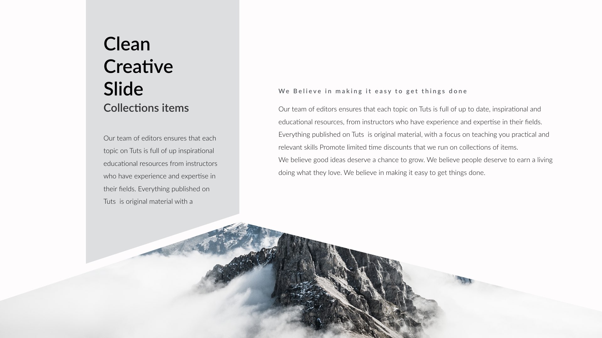 Diagonal - Clean & Creative Keynote Template, Presentation Templates
