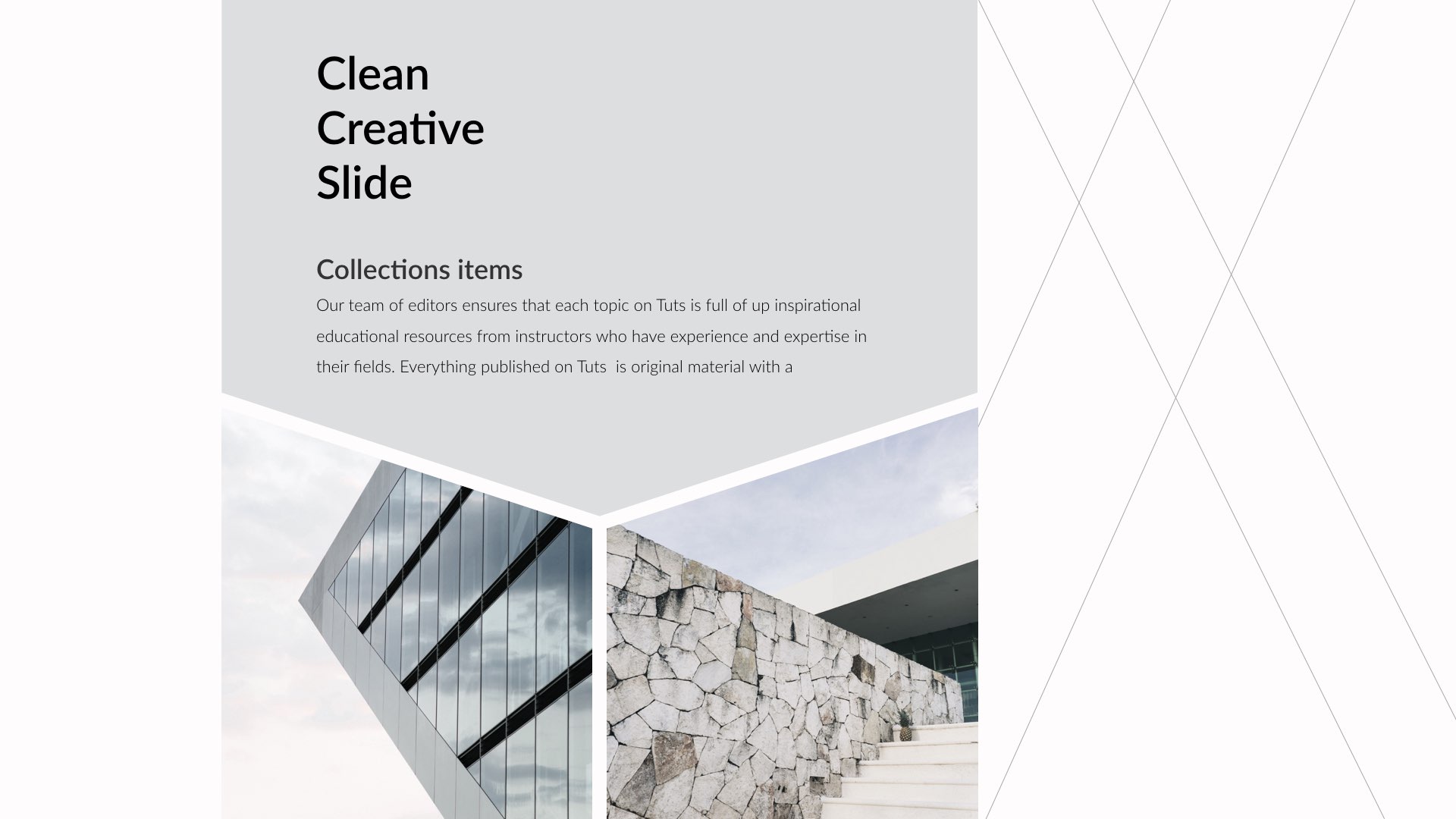 Diagonal - Clean & Creative Keynote Template, Presentation Templates