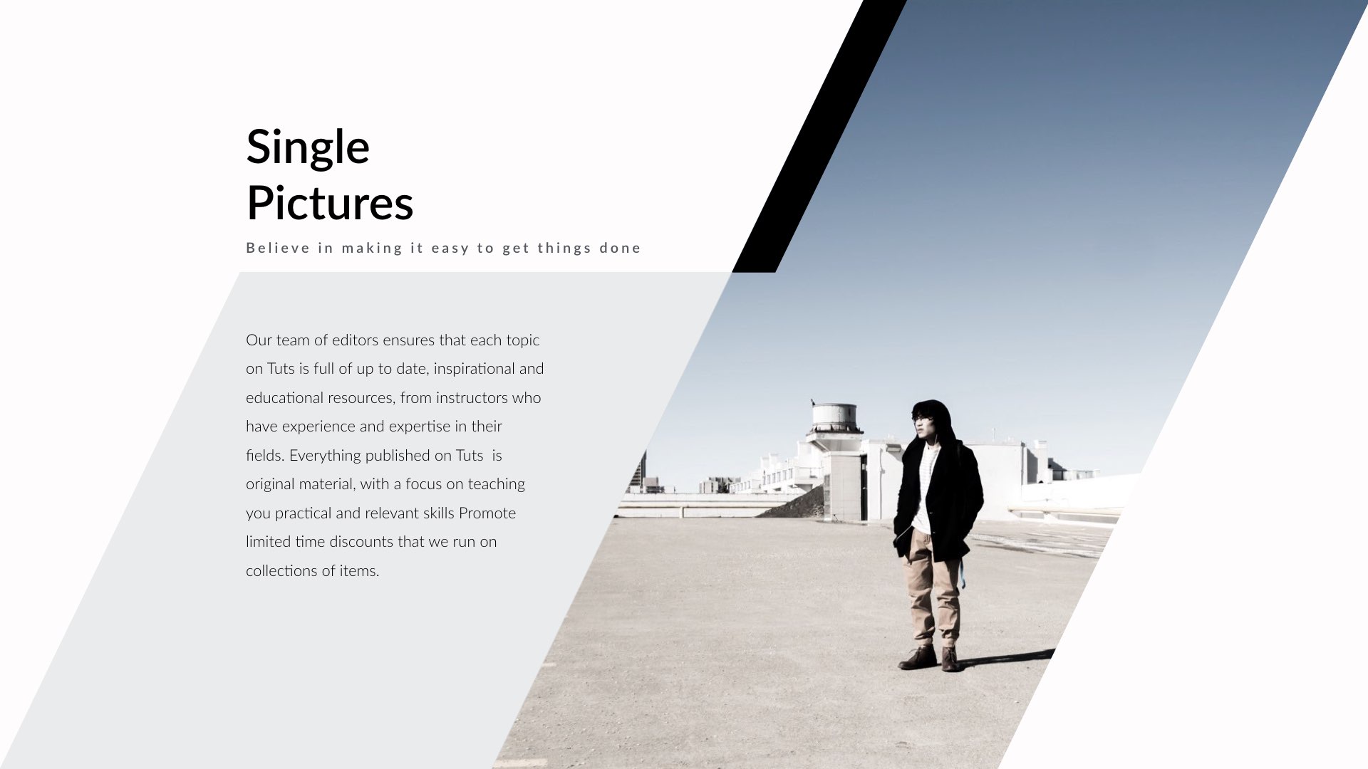 Diagonal - Clean & Creative Keynote Template, Presentation Templates