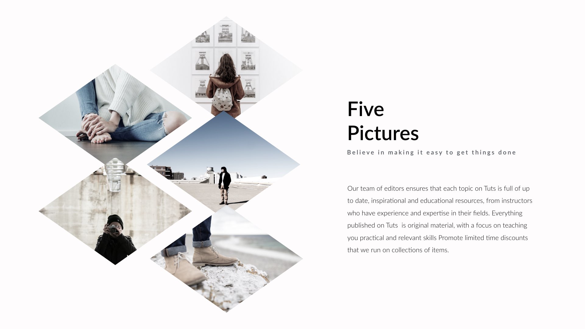 Diagonal - Clean & Creative Keynote Template, Presentation Templates