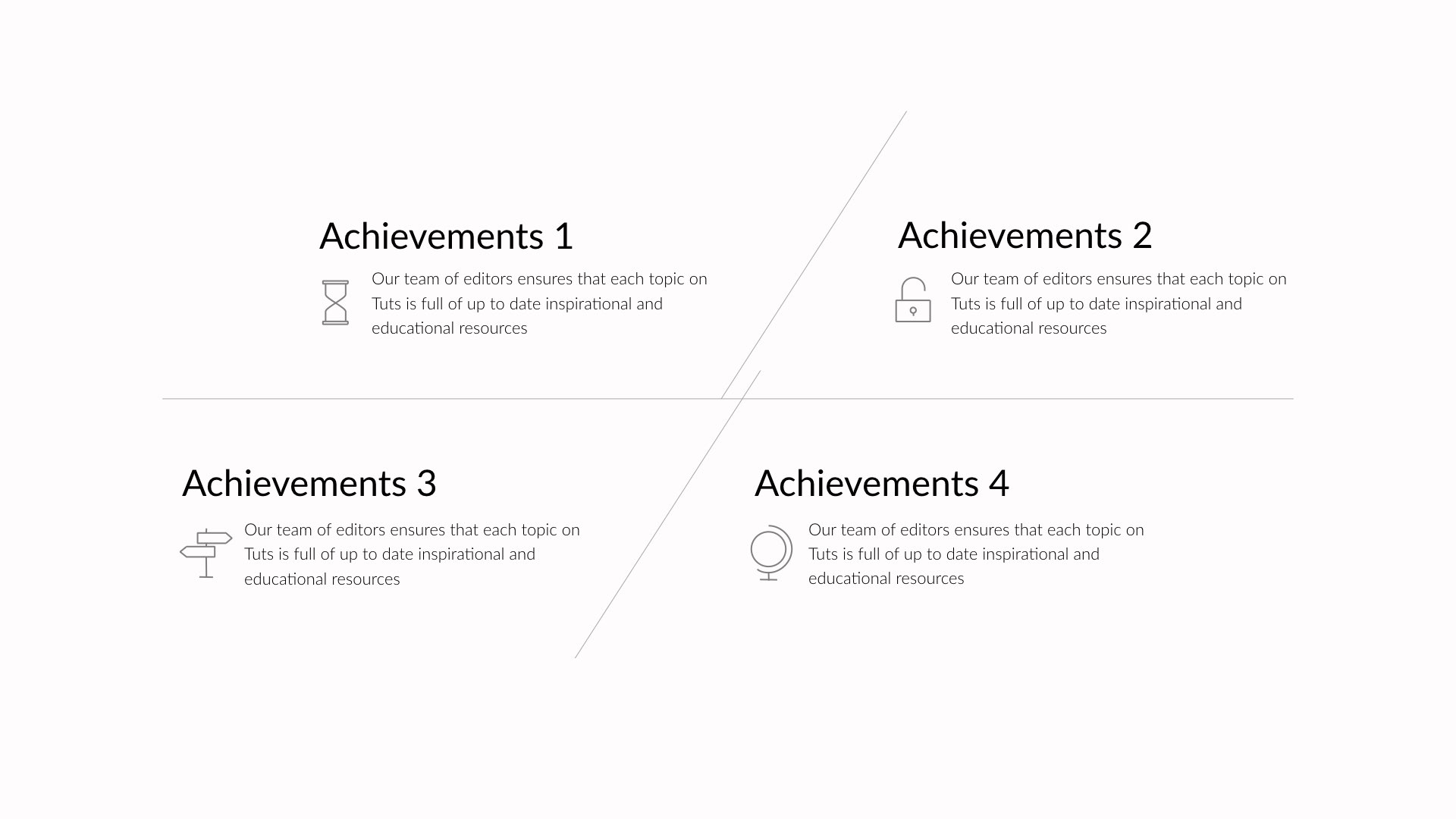 Diagonal - Clean & Creative Keynote Template, Presentation Templates