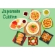 Japanese Cuisine Dishes Icon For Menu Design, Vectors | GraphicRiver