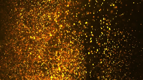 Gold Particles Flow, Motion Graphics | VideoHive
