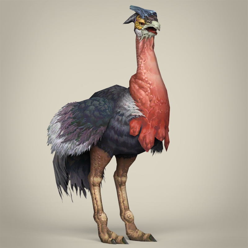 Game Ready Fantasy Ostrich by Gamingarts | 3DOcean