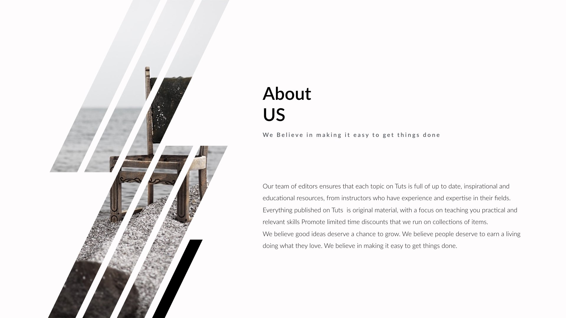Diagonal - Clean & Creative PowerPoint Presentation, Presentation Templates