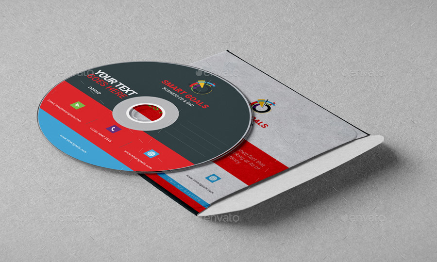 Corporate CD Sleeves and Compact Disc Template, Print Templates ...