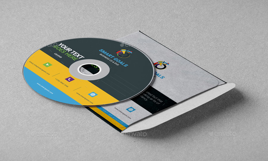 Corporate CD Sleeves and Compact Disc Template, Print Templates ...