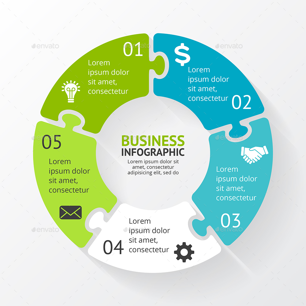5 Steps Infographics. Vol.2, Infographics | GraphicRiver