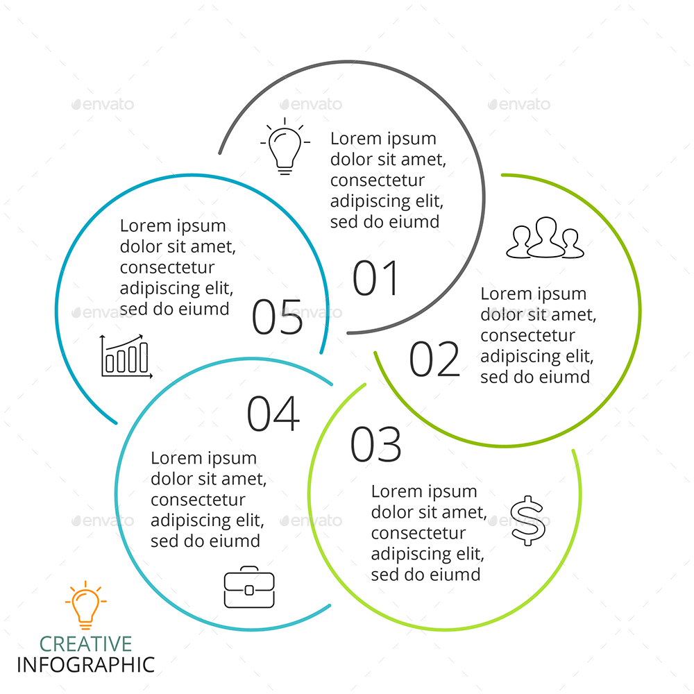 5 Steps Infographics. Vol.2, Infographics | GraphicRiver