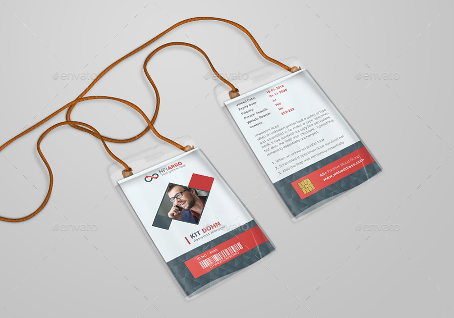 Corporate Executive ID Card, Print Templates | GraphicRiver