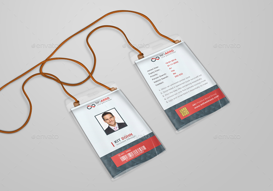 Corporate Executive ID Card, Print Templates | GraphicRiver