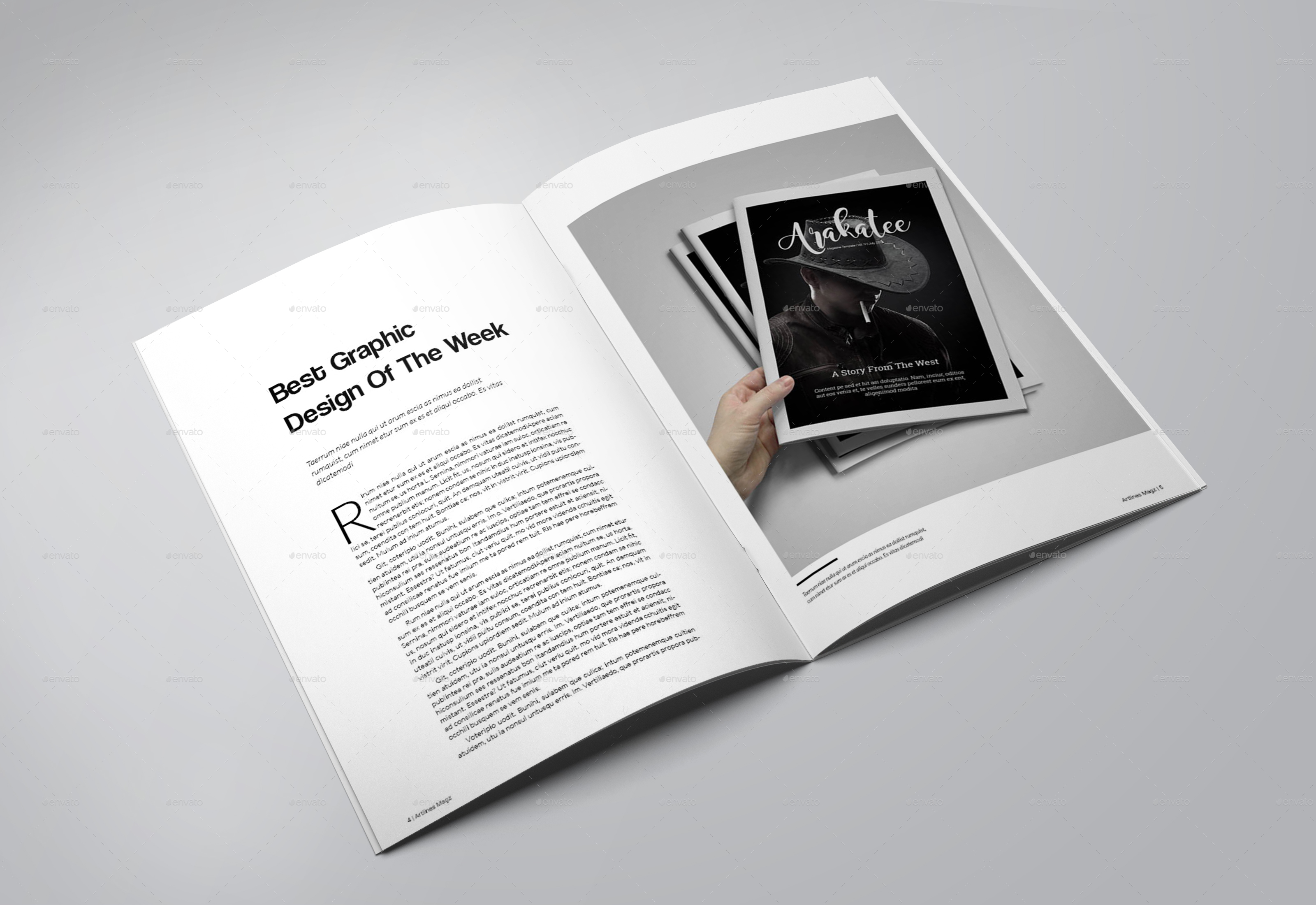 Clean & Simple Magazine Template, Print Templates | GraphicRiver