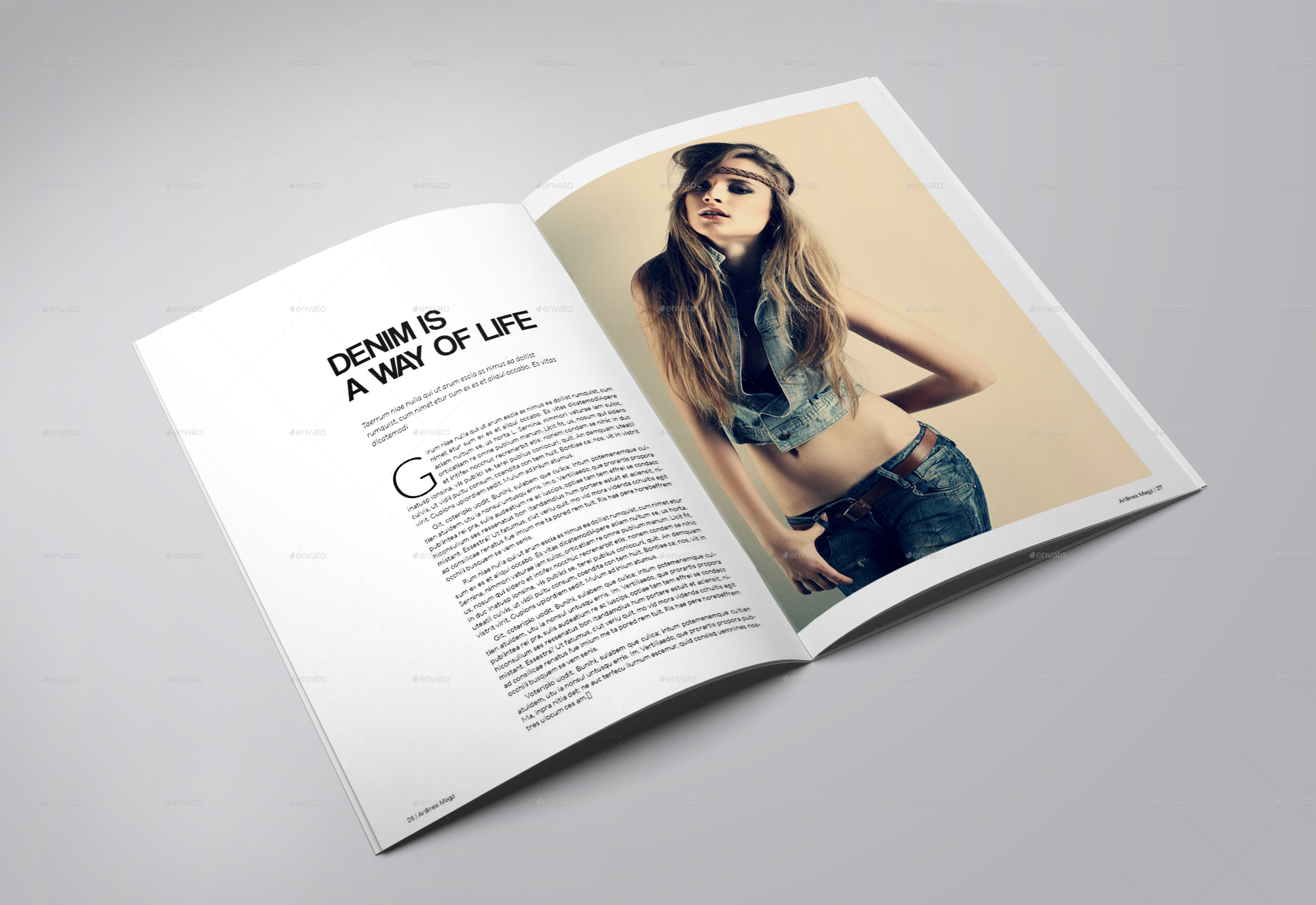 Clean & Simple Magazine Template, Print Templates | GraphicRiver