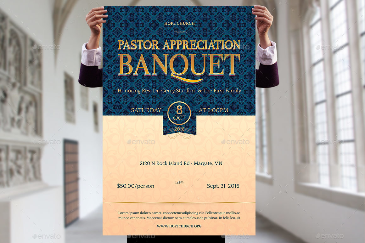 Pastor Appreciation Banquet Template Kit, Print Templates | GraphicRiver