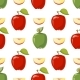 Red And Green Vector Apples Seamless Pattern, Vectors | GraphicRiver