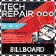 Tech Repair Center Signage Billboard Template, Print Templates ...