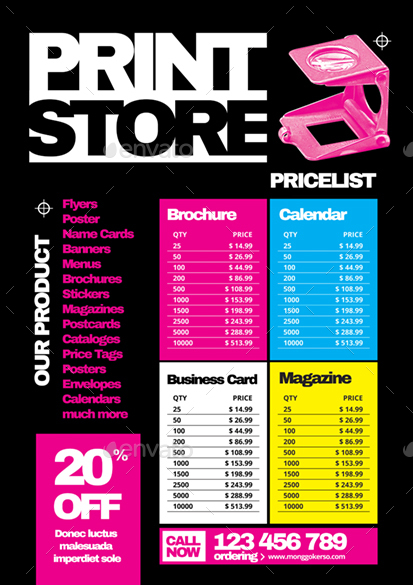 Print Store Flyer, Print Templates | GraphicRiver