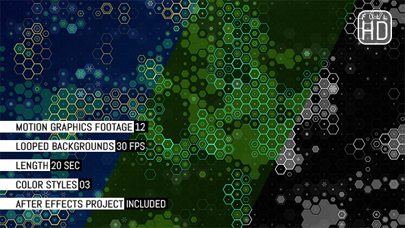 Hexagon Animation Pack 02, Motion Graphics | VideoHive