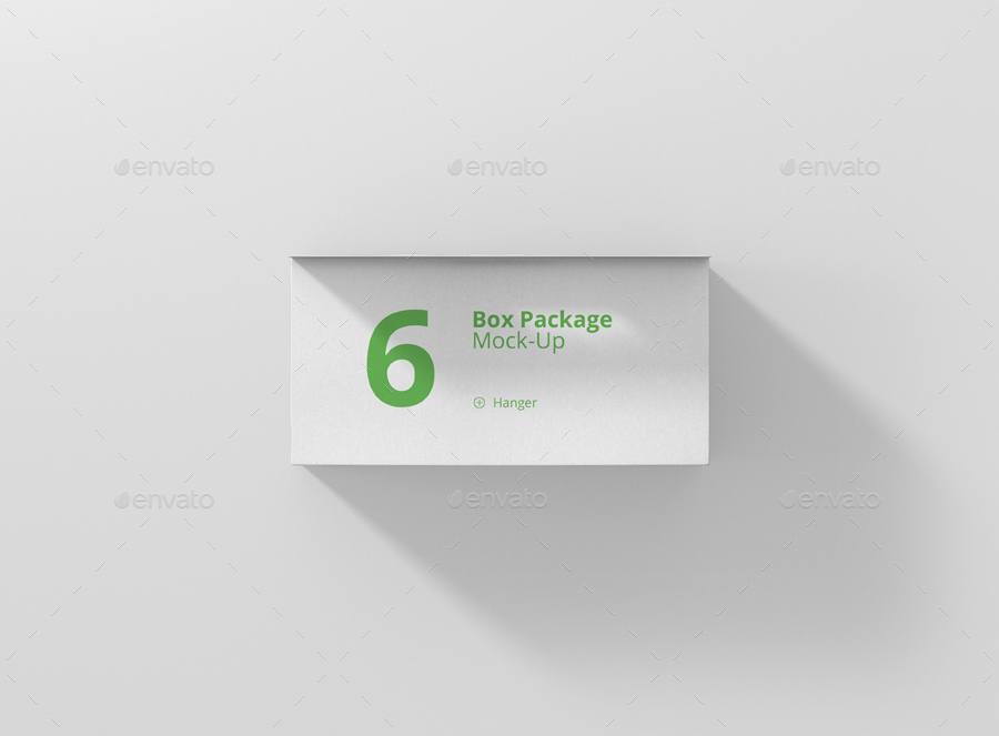 Package Box Mock-Up - Long Rectangle with Hanger, Graphics | GraphicRiver