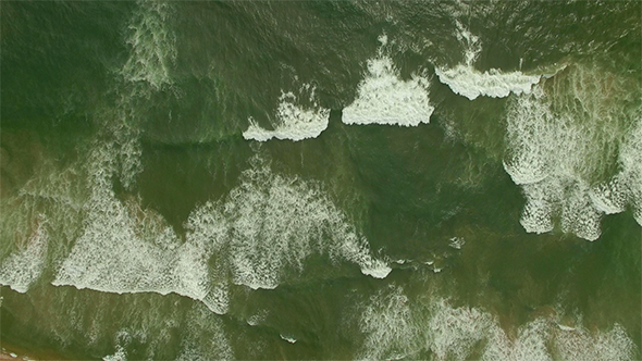 Sideways Flyover Ocean Waves 2, Stock Footage | VideoHive