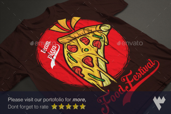 Team Pizza - Food Festival T-Shirt, T-Shirts | GraphicRiver