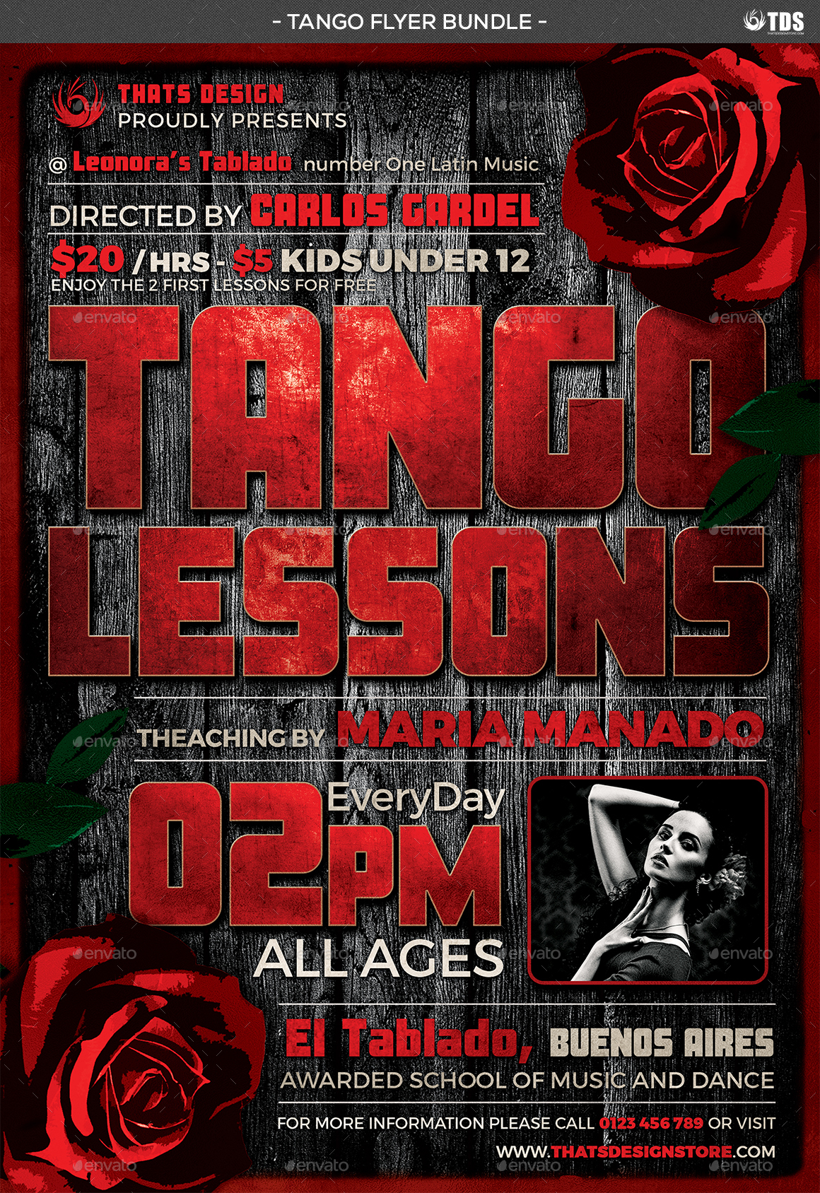 Tango Flyer Bundle by lou606 | GraphicRiver