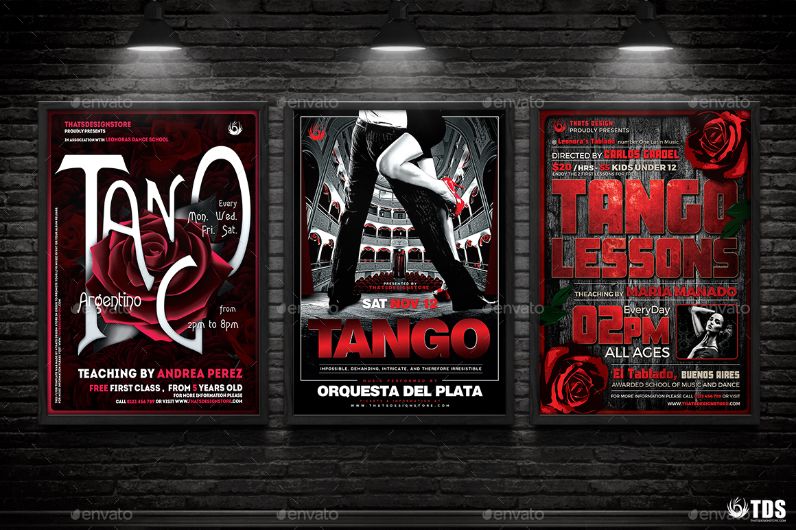 Tango Flyer Bundle by lou606 | GraphicRiver