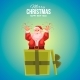 Greeting Card with Cartoon Santa Claus Popping Out, Vectors | GraphicRiver