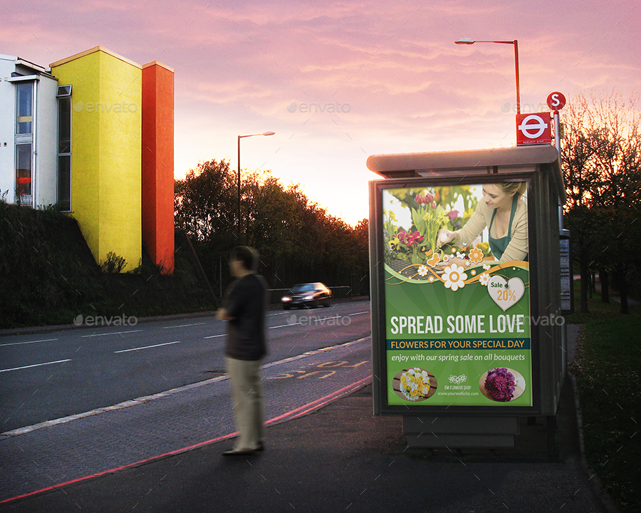 Flowers Shop Service Advertising Bundle, Print Templates | GraphicRiver