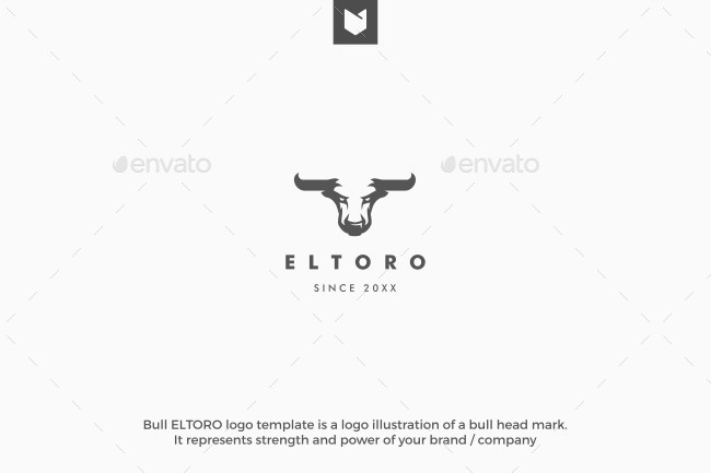 Bull El Toro logo, Logo Templates | GraphicRiver