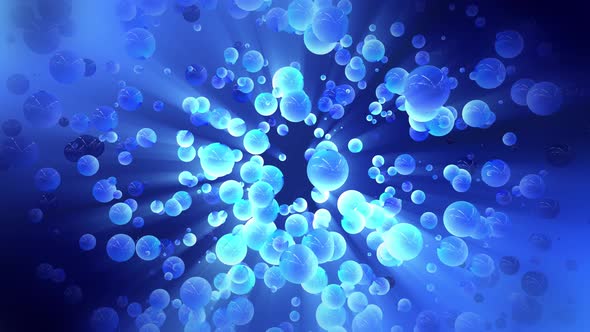 Spheres Fly In Space, Motion Graphics | VideoHive